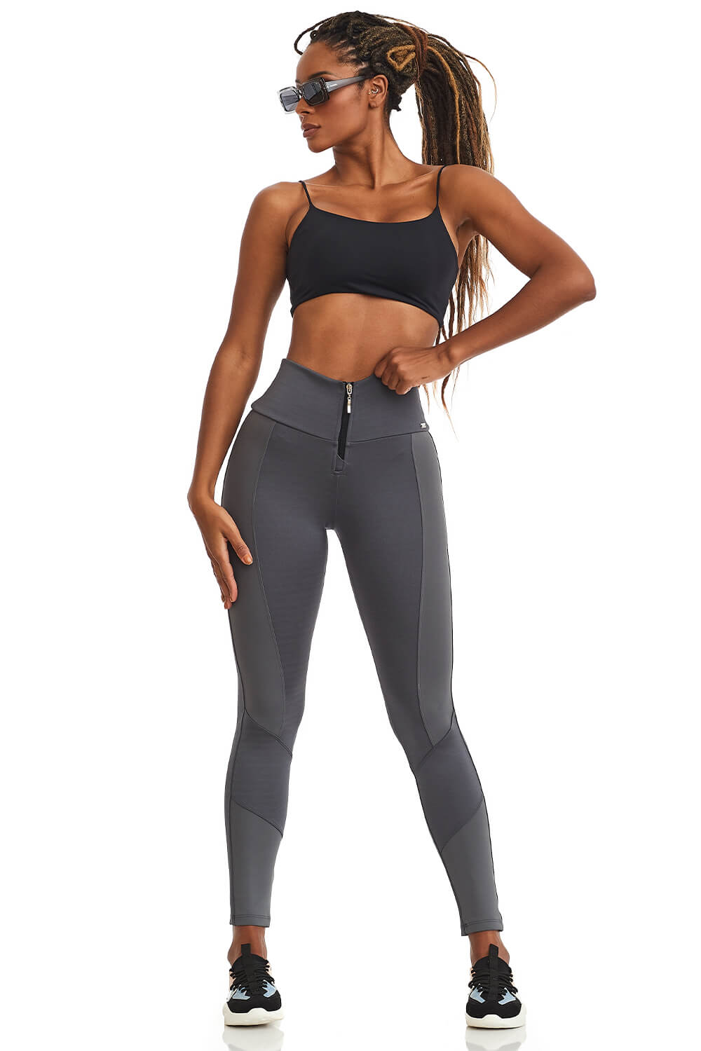 Calça Legging Supreme Cinza | Clique e compre na CAJUBRASIL