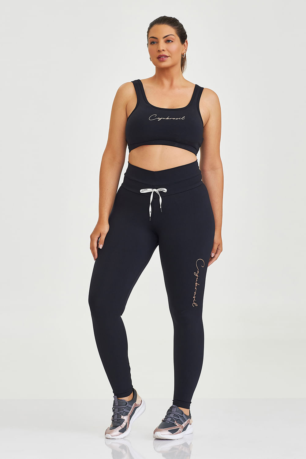 Top Nakay 2 em 1 com Silk Curvas Preto