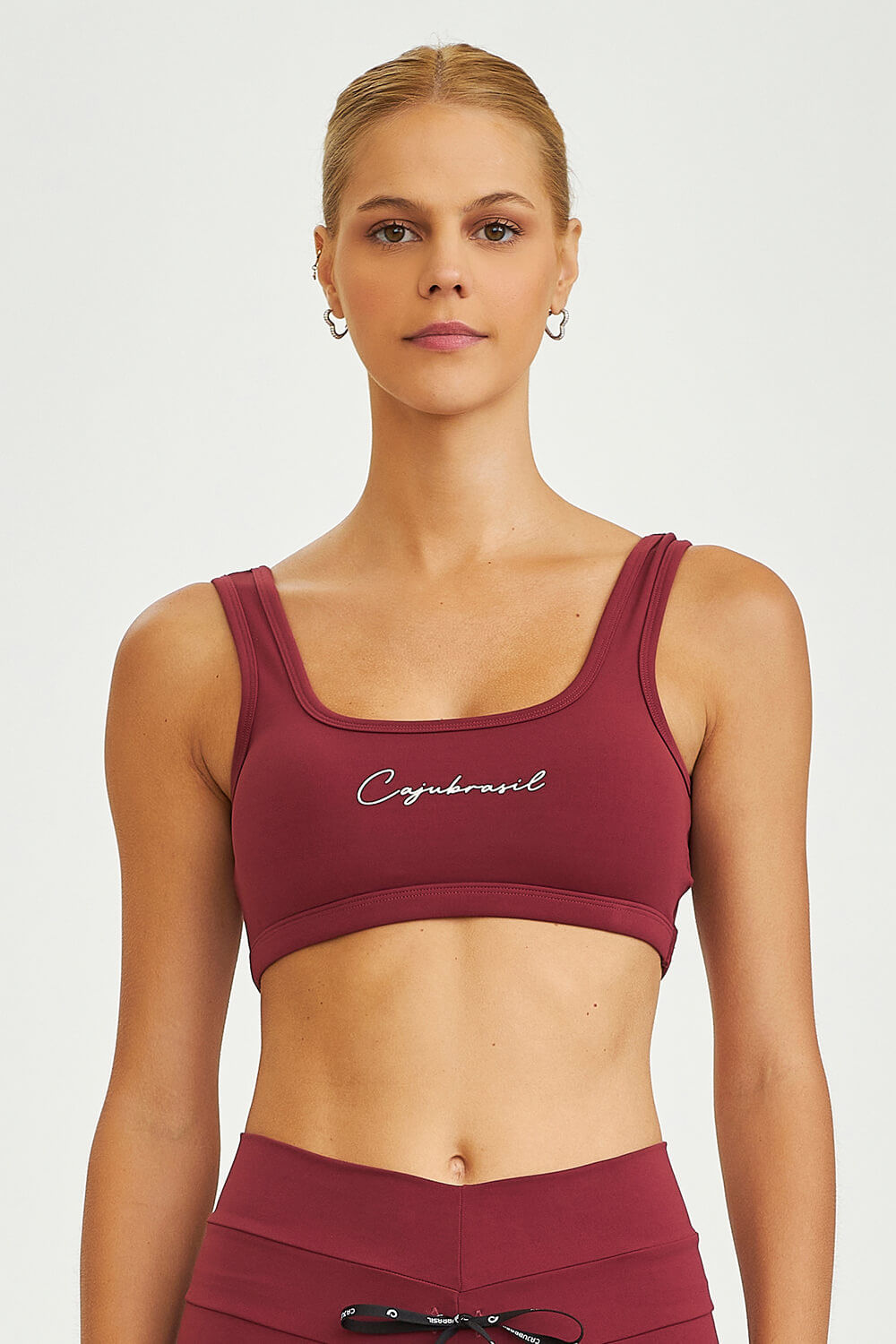 Top Nakay 2 em 1 com Silk Marrom Sensuale