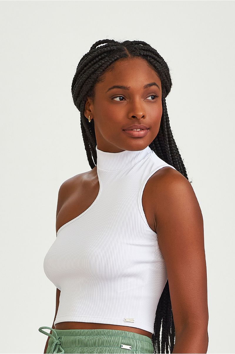 Top Cropped branco only: Estilo e conforto – CajuBrasil