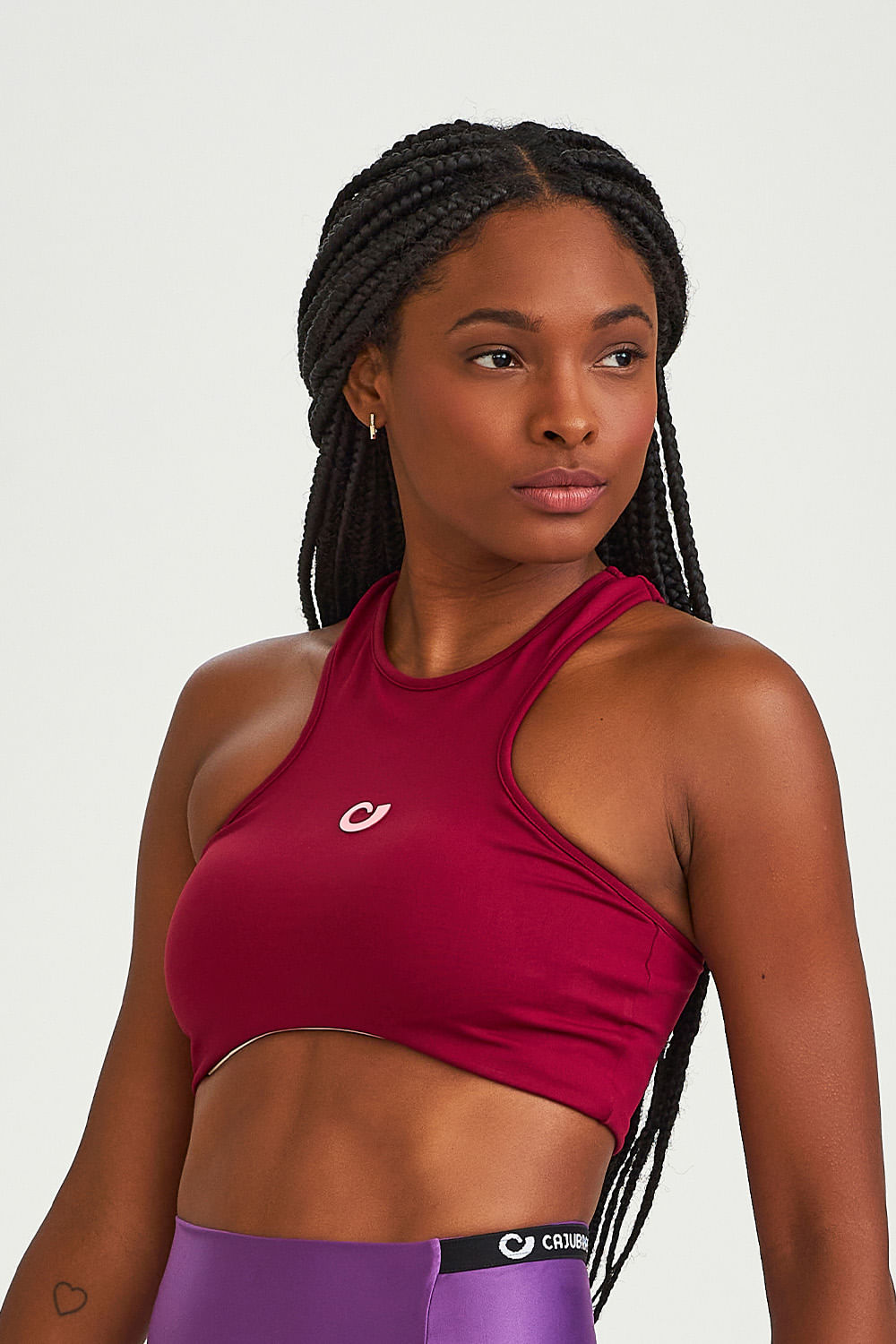 Top NZ com Logo Vermelho Carmim