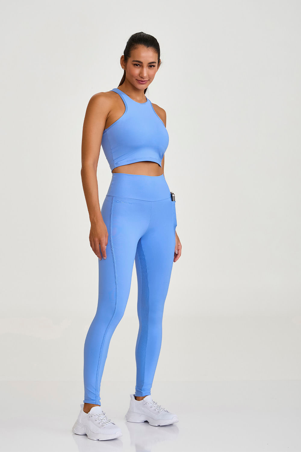 TOP MX DETALHE CANELADO AZUL FLY